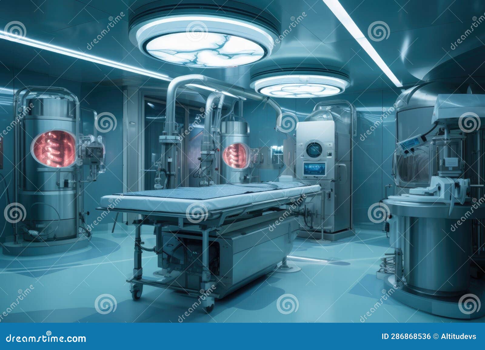 Cryonics Technology Research Concept. Female Scientist Character Put ...