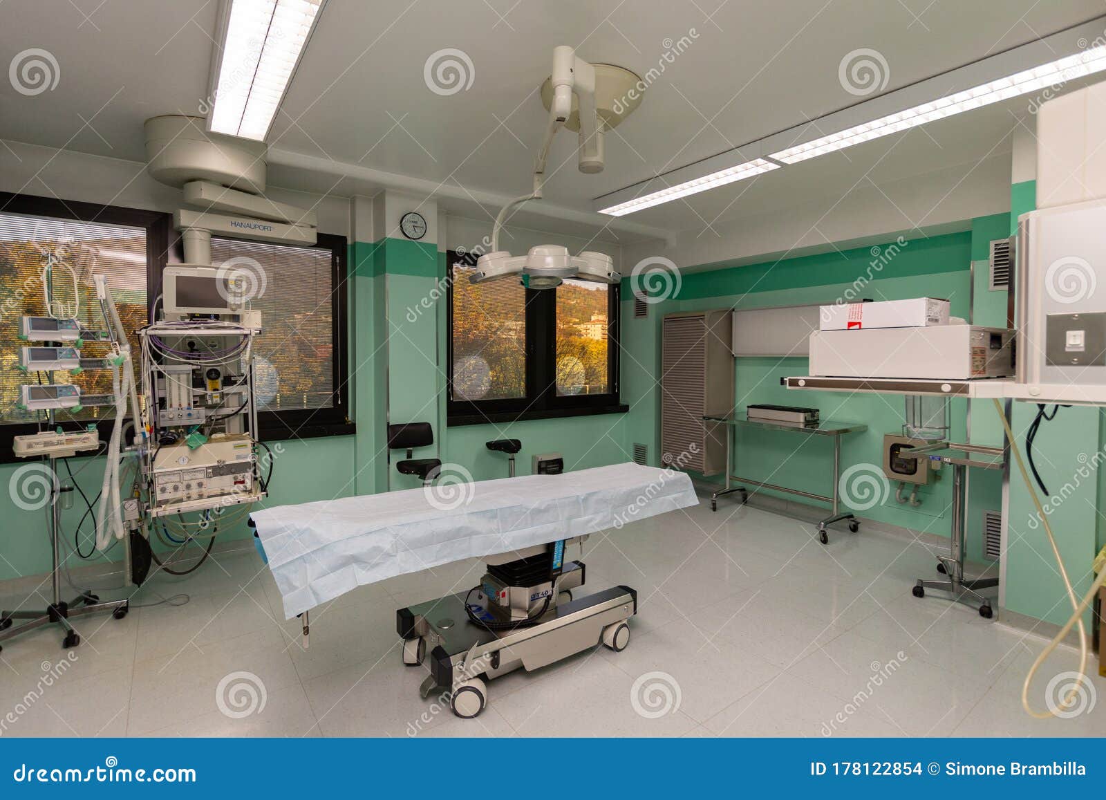 Operating Room Equipped for Emergency and Intensive Care Stock Photo ...