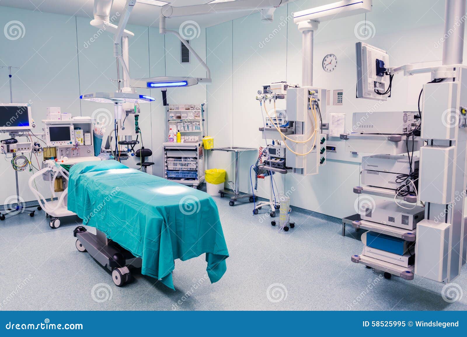Operating room stock image. Image of monitor, modern - 58525995