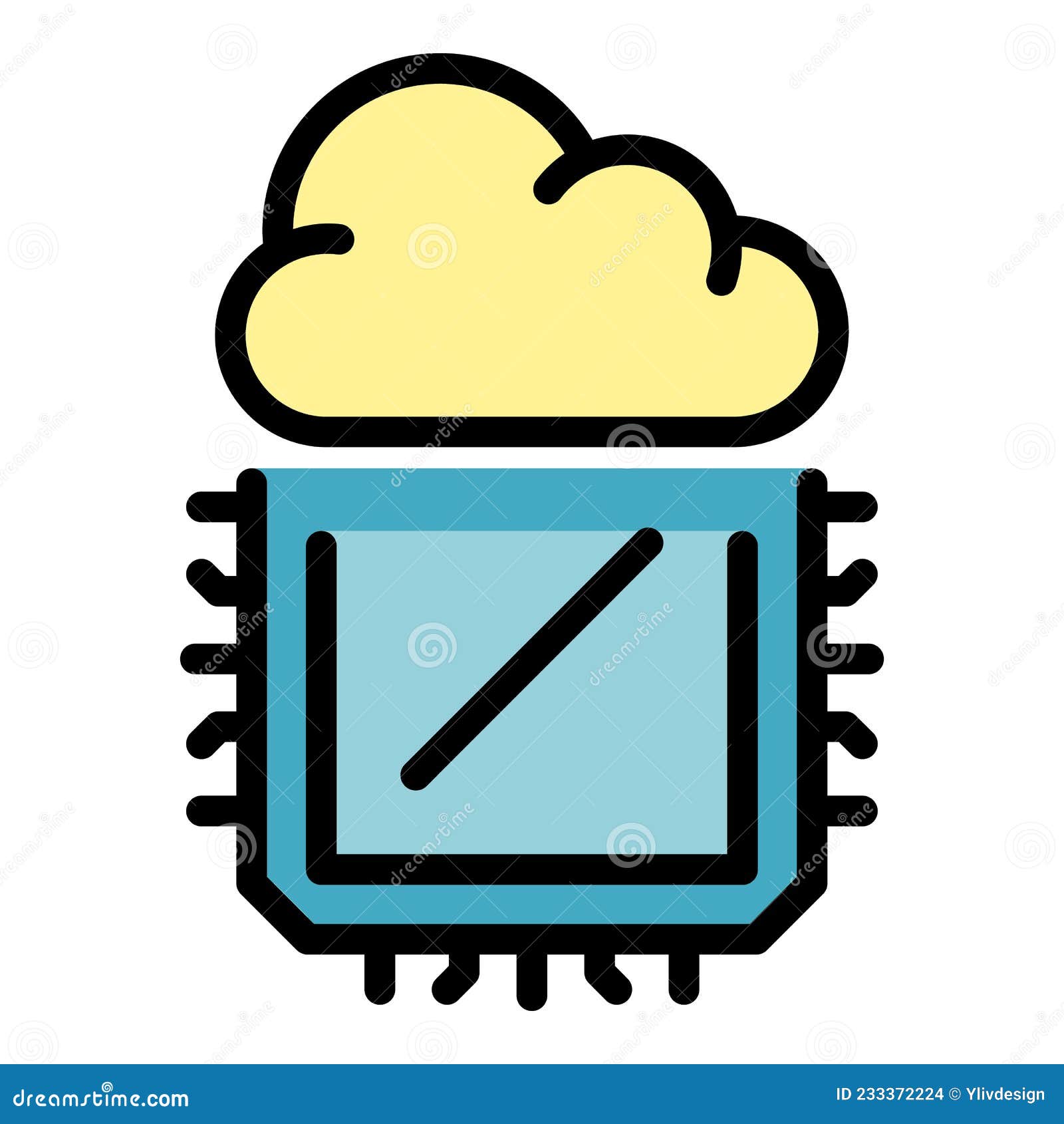 Operating System Cloud Processor Icon Color Outline Vector Stock Vector ... Operating System Cloud Processor Icon Color Outline Vector Stock Vector ...