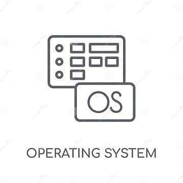 Operating System Linear Icon. Modern Outline Operating System Lo Stock ...