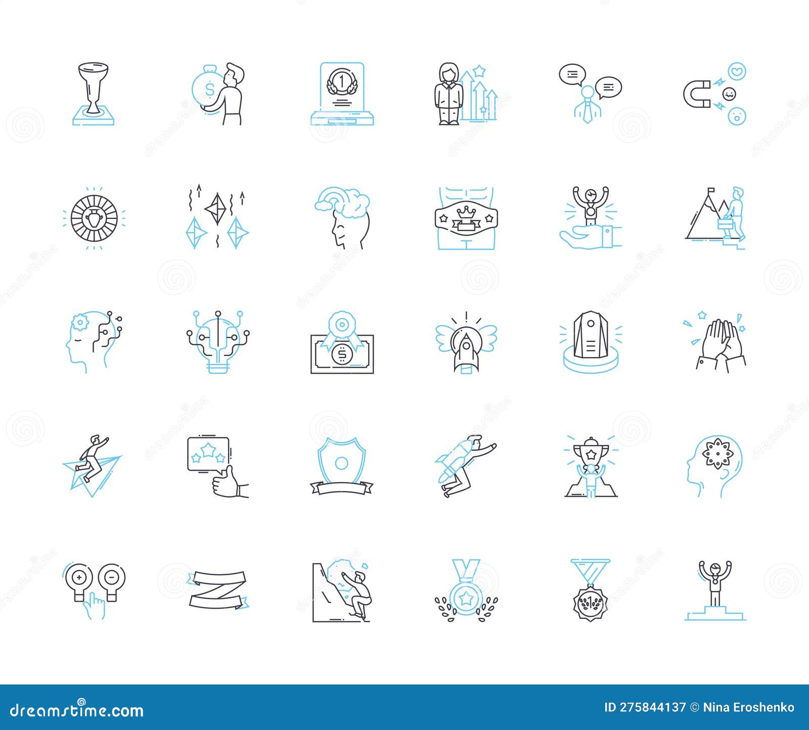 Operating System Linear Icons Set Windows Linux Macintosh Unix Android Ios Ubuntu Line