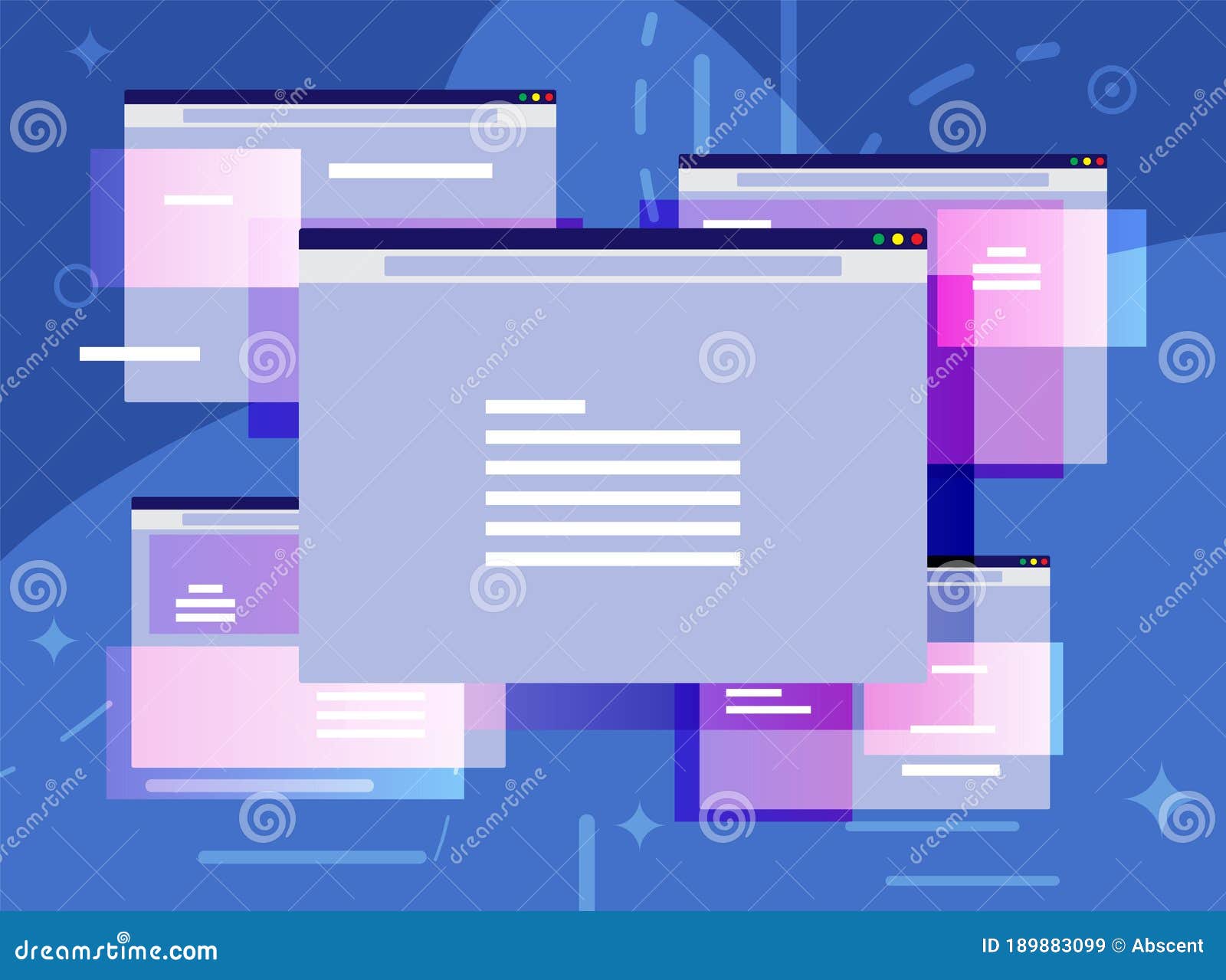 Operating System User Interface. Documents Folder Stock Vector ...