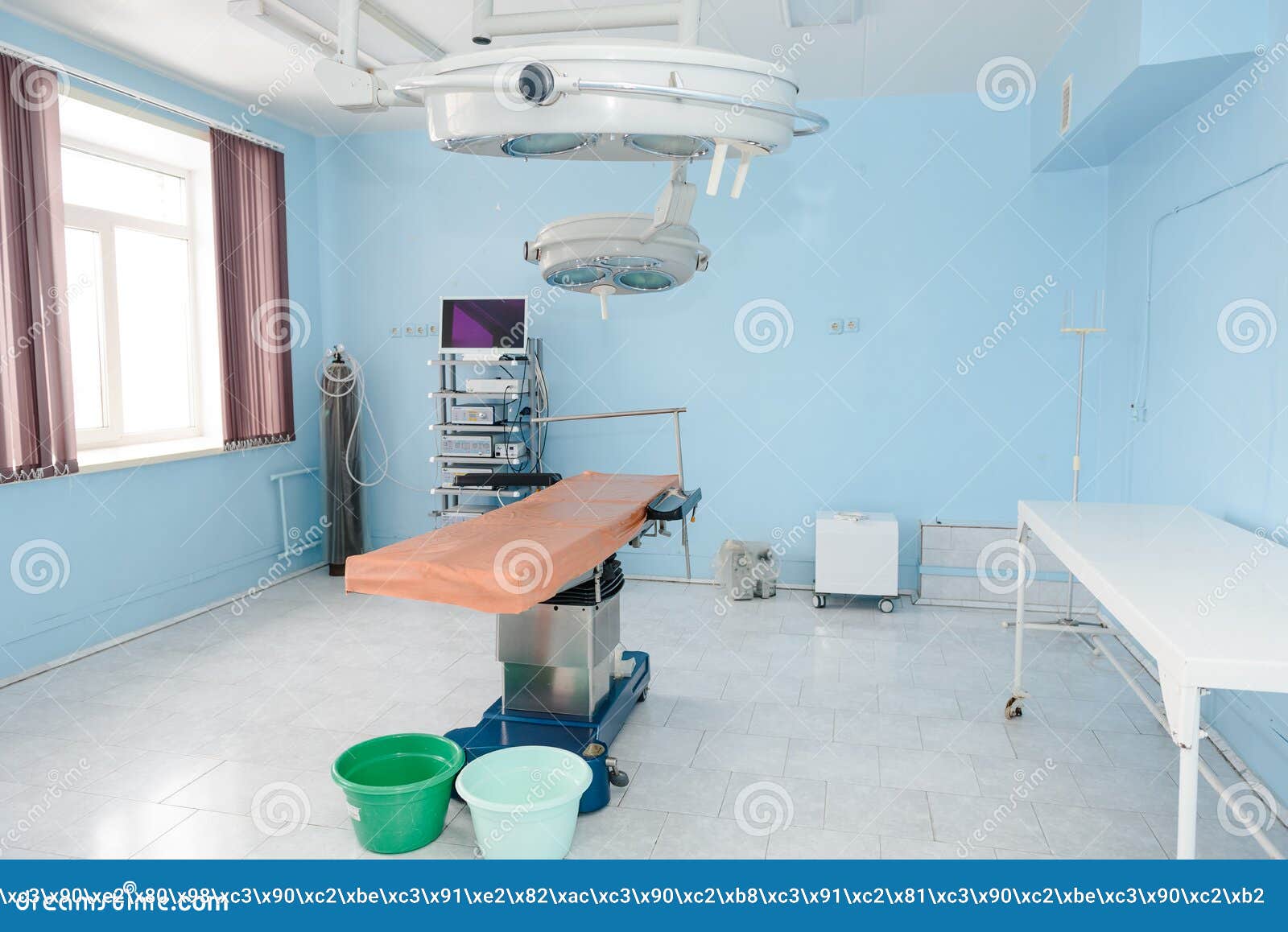 Operating Table. Cabinet for Operations Stock Photo - Image of ...
