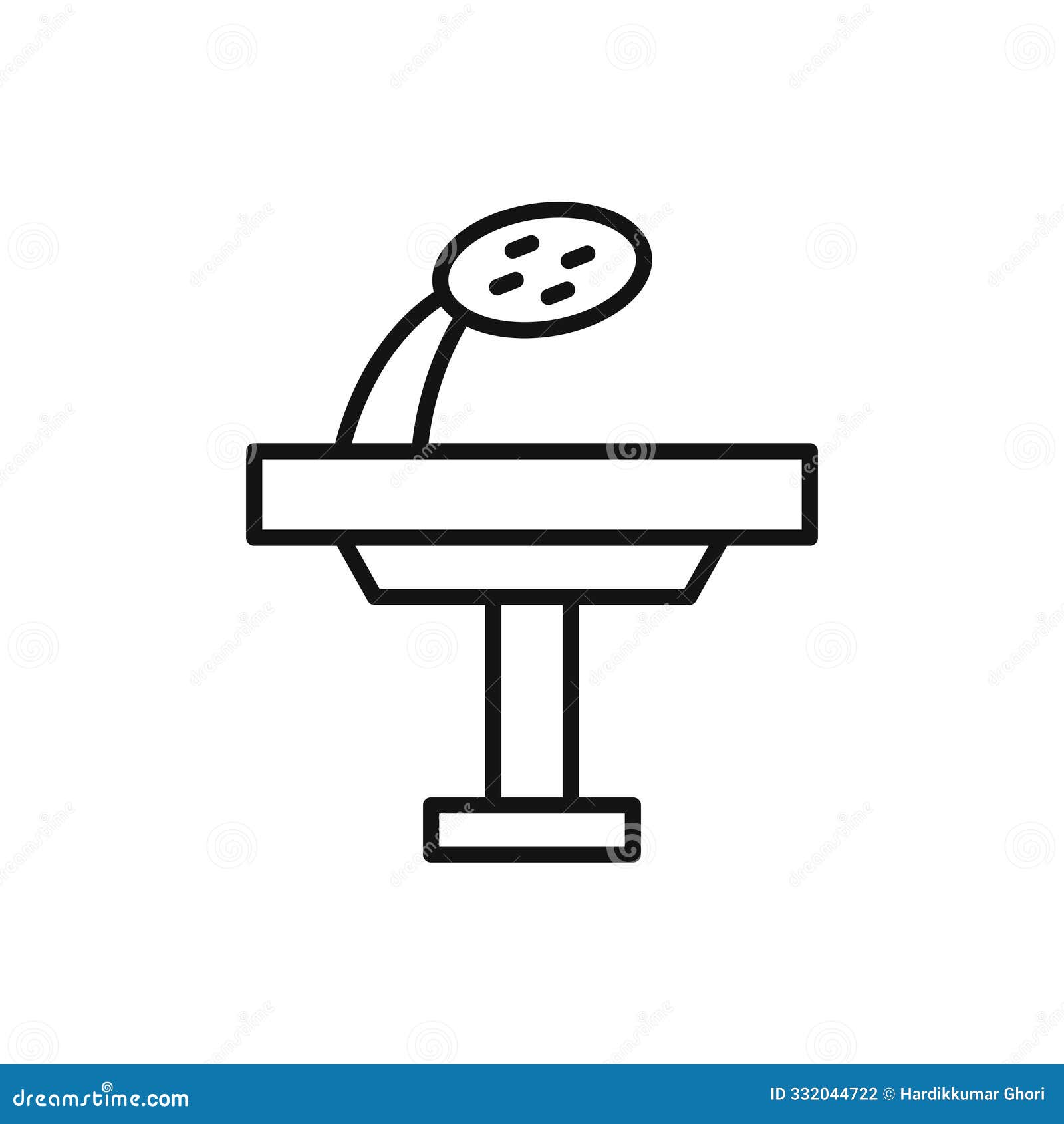 Operating Table Icon Symbol on White Background Stock Vector ...