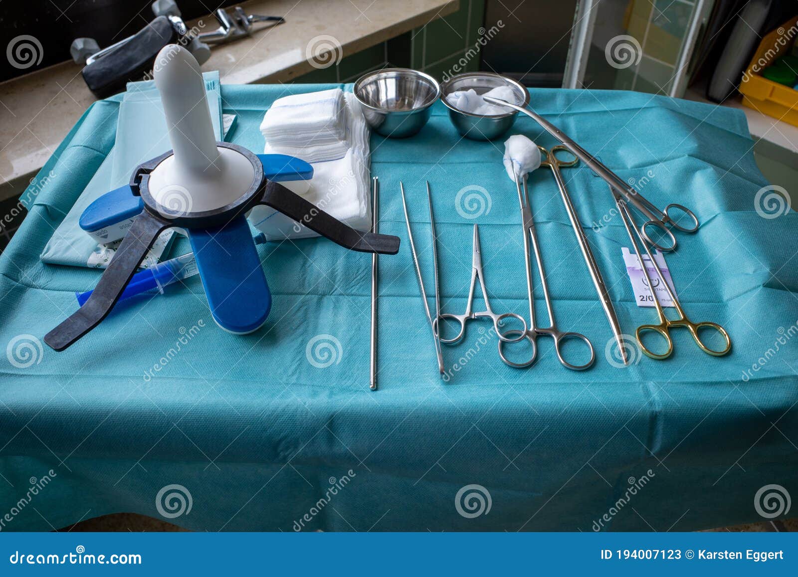 Operating Table is Prepared for a Proctological Operation Stock Image ...