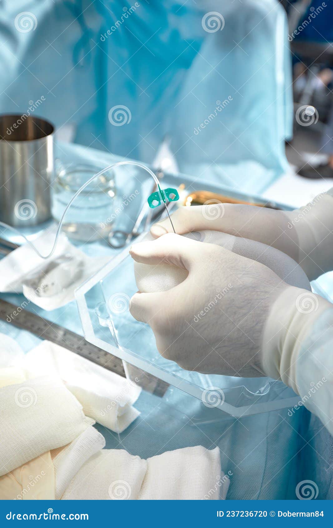 Operating Tools and Chest Implants in Surgery Room Stock Photo - Image ...