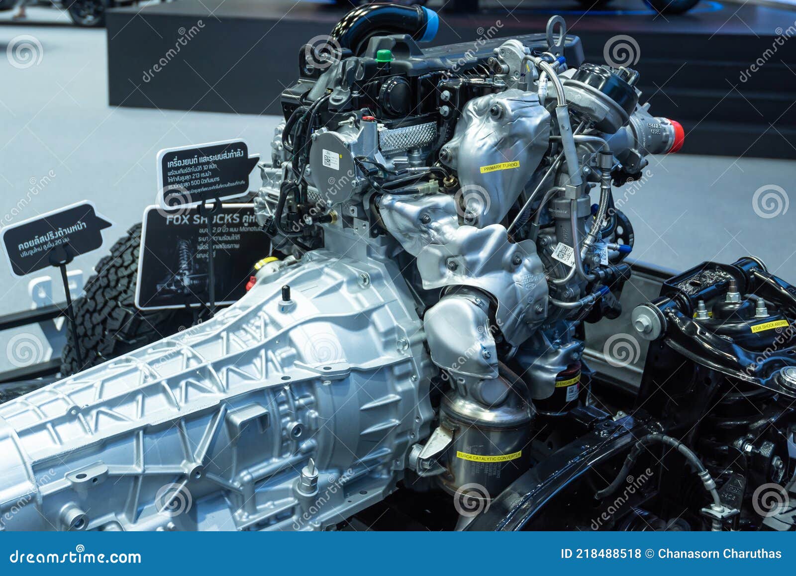 Operation of the Engine in the Engine Compartment of the Car Editorial ...