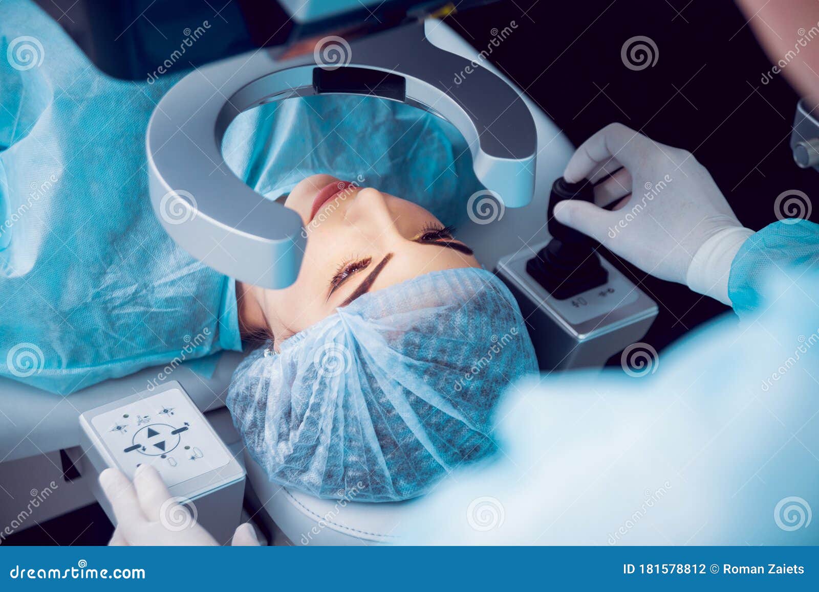 The Operation on the Eye. Cataract Surgery. Stock Photo - Image of ...