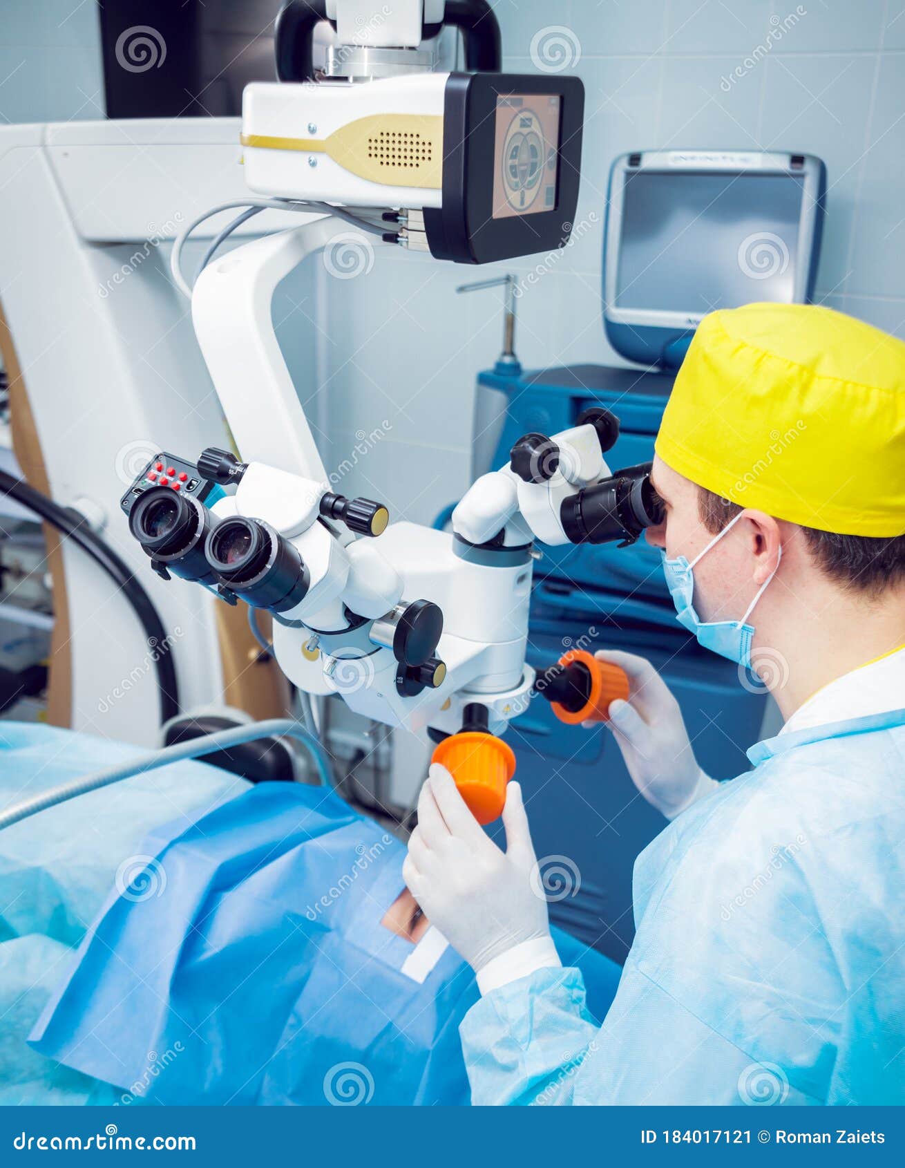 The Operation on the Eye. Cataract Surgery. Stock Image - Image of ...
