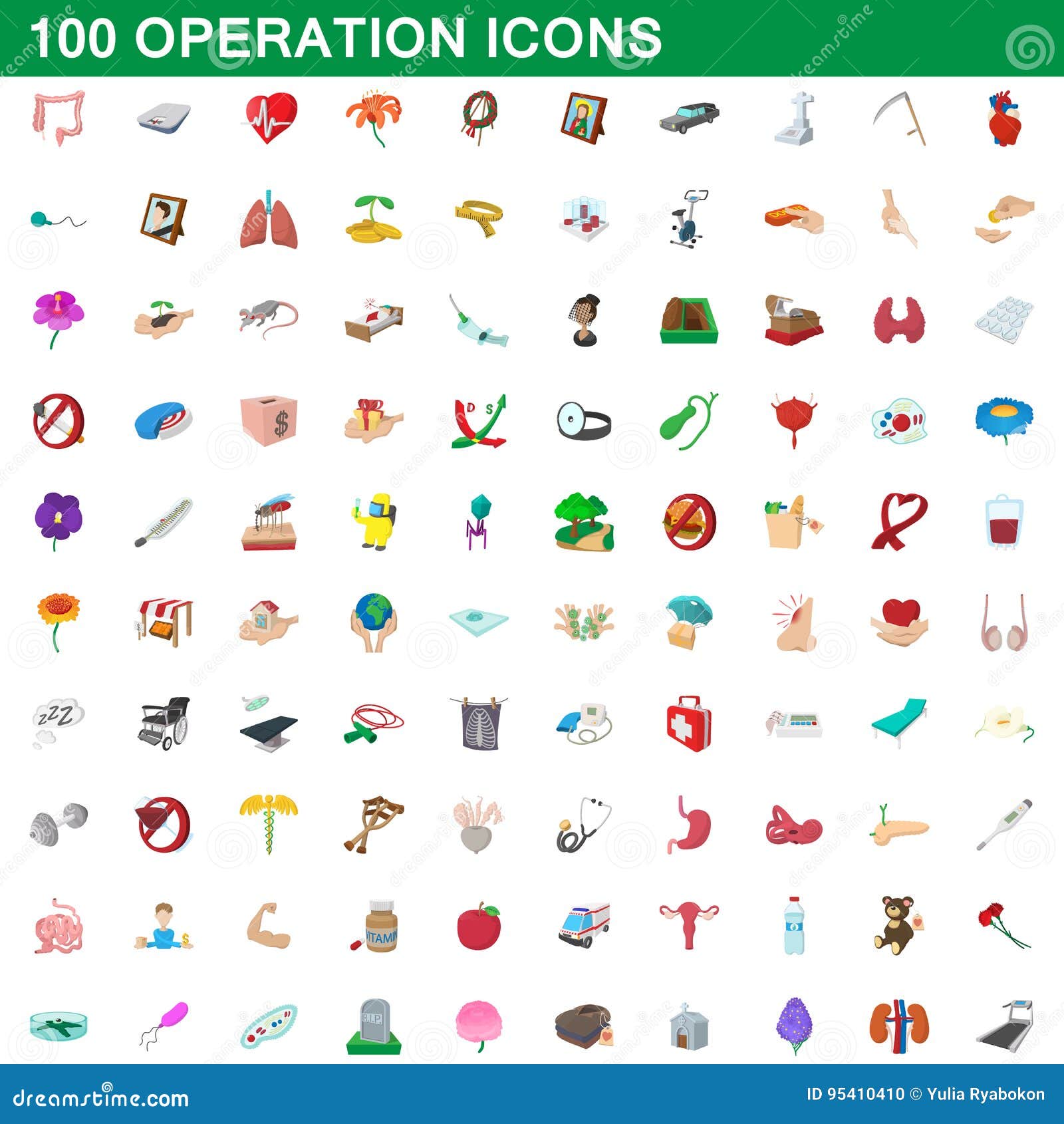 Operation Icons Set Cartoon Style Stock Illustrations – 264 Operation ...