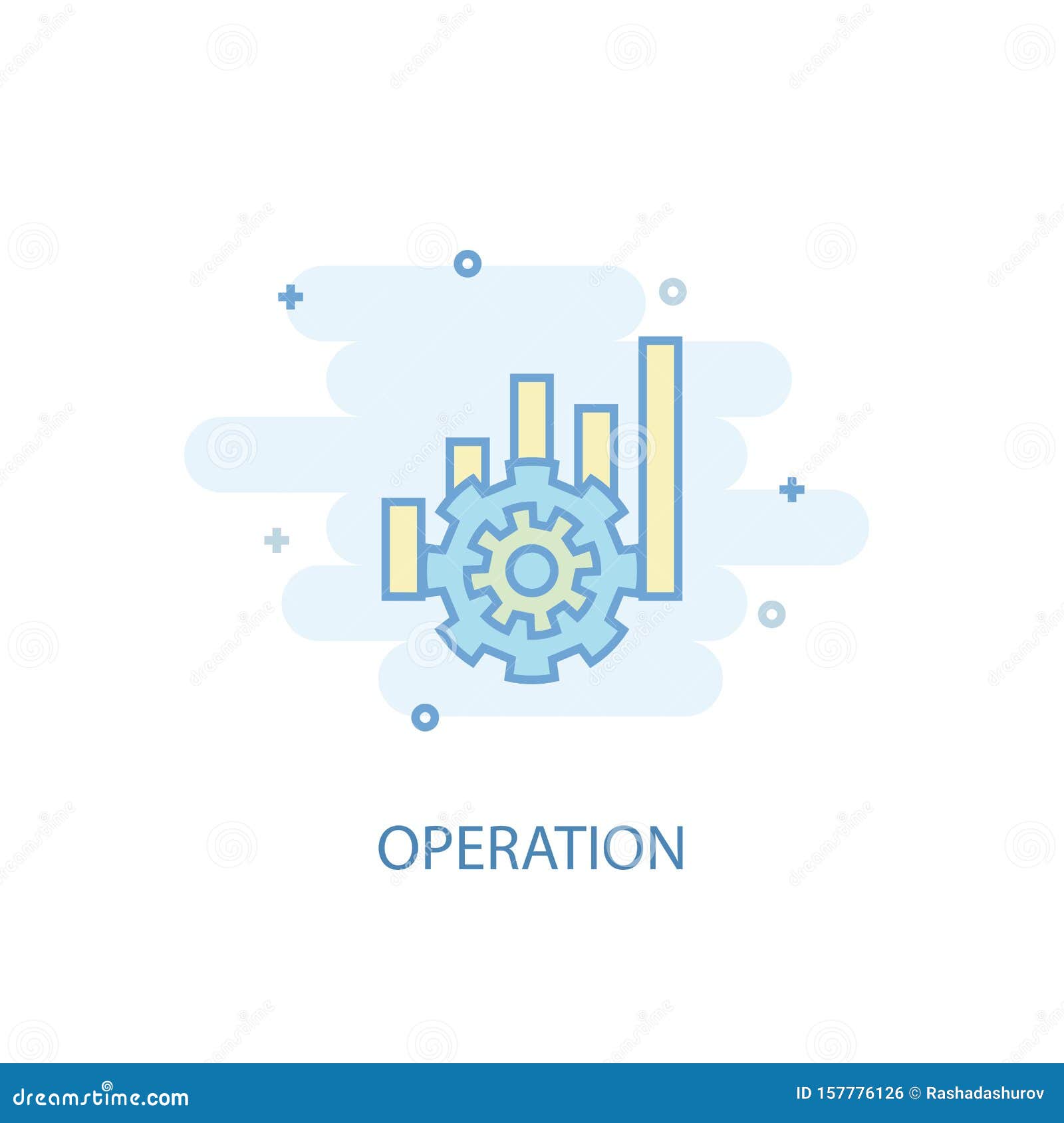 Operation Line Icons Collection. Strategy, Mission, Maneuver, Tactical ...