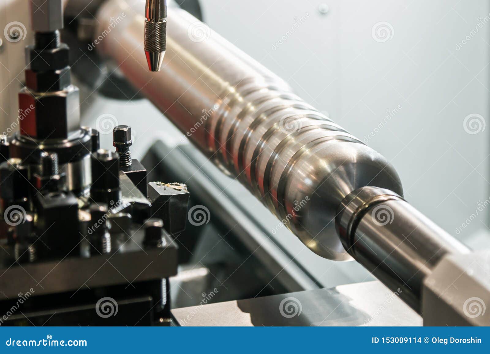 Operation of the Machine for Processing Metal Stock Photo - Image of ...