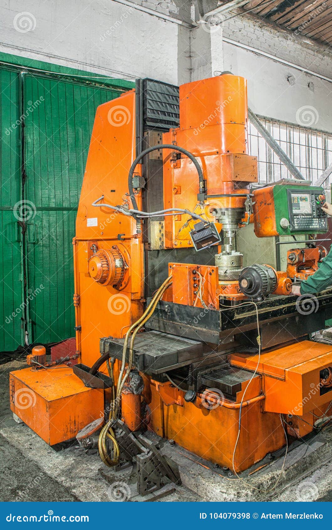 Operation of a Metal Blank on Turning Machine with Cutting Tool Stock ...