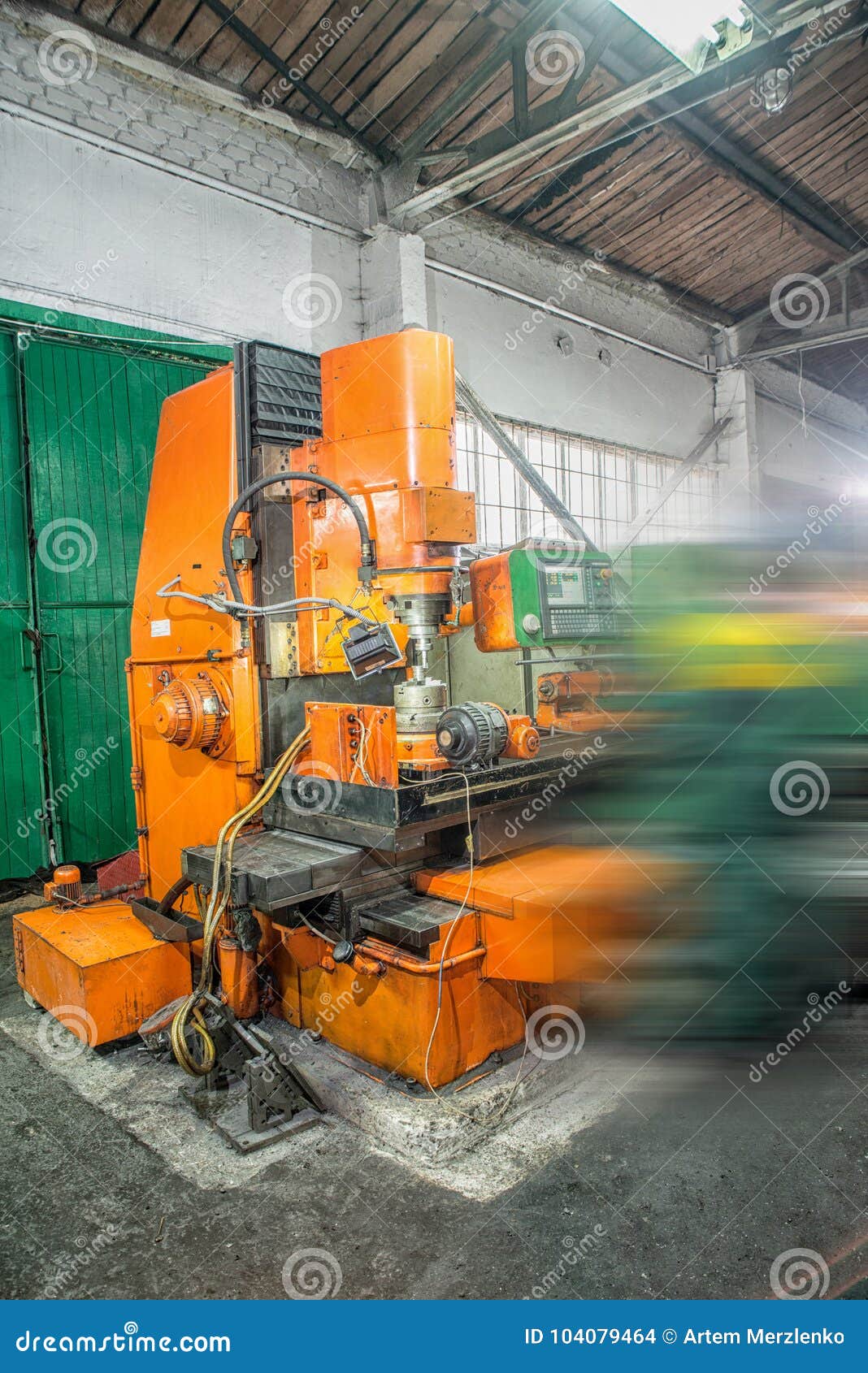 Operation of a Metal Blank on Turning Machine with Cutting Tool Stock ...