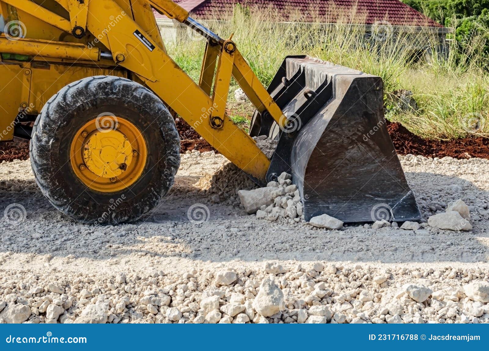 Side of Loader Bucket stock photo. Image of closeups - 231716788