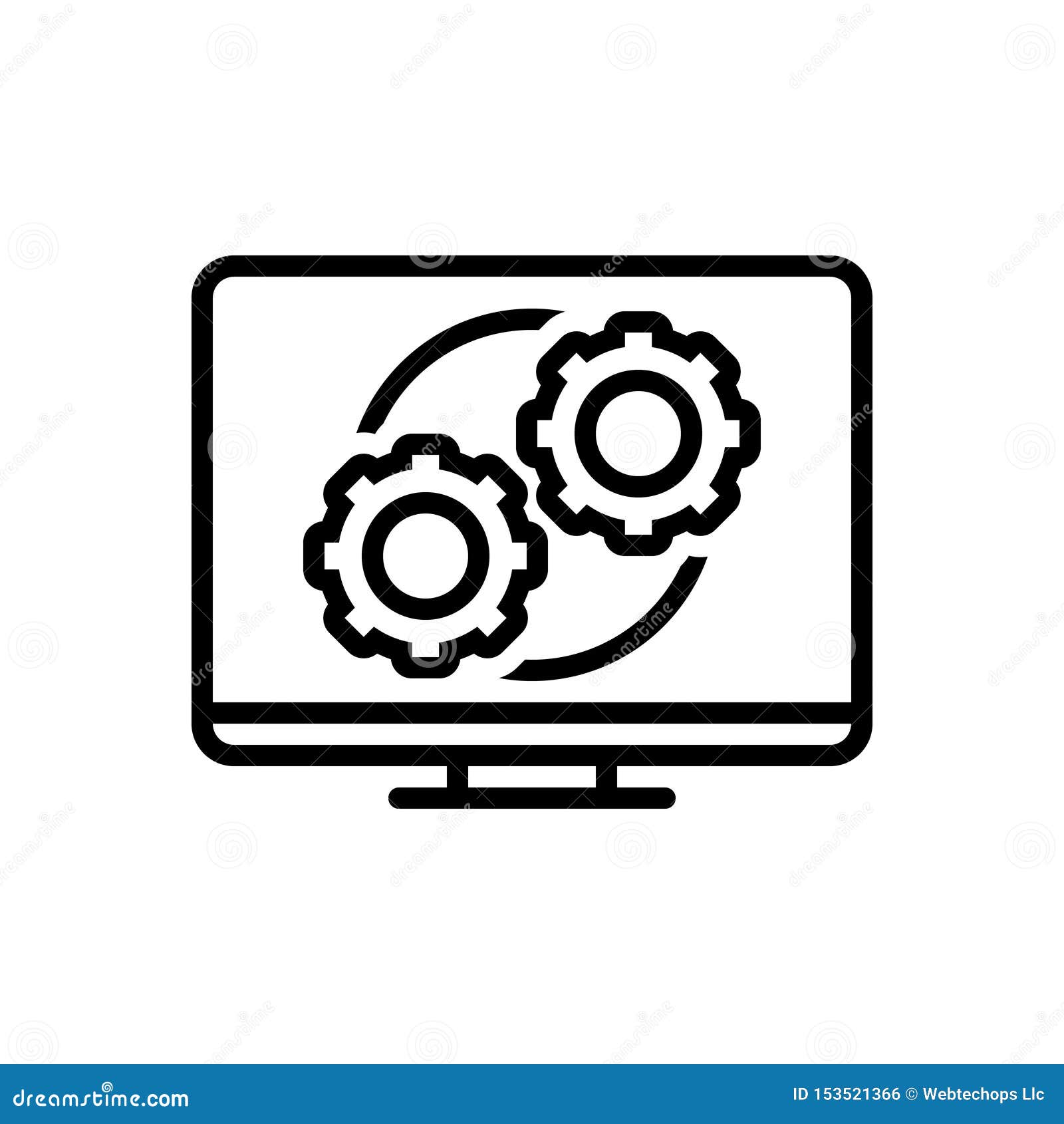 Black Line Icon for Operation Process, Operation and Process Stock ... Black Line Icon for Operation Process, Operation and Process Stock ...