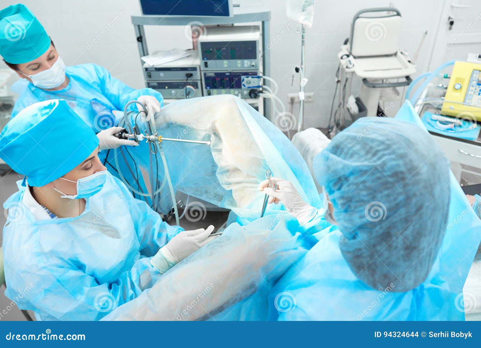 Operation in Progress at the Hospital Stock Photo - Image of light ...