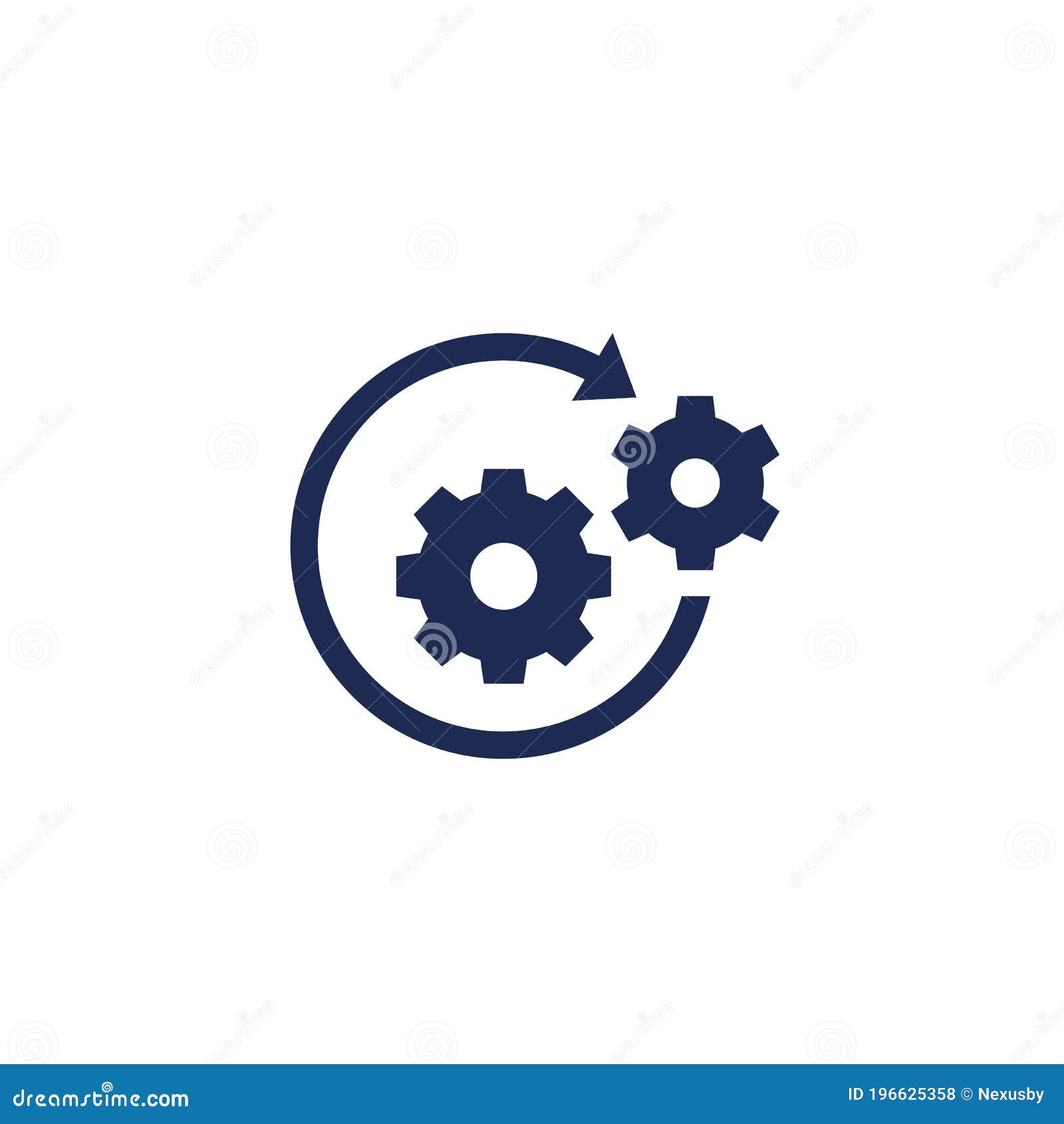 Operation, Project Icon on White Stock Vector - Illustration of ...