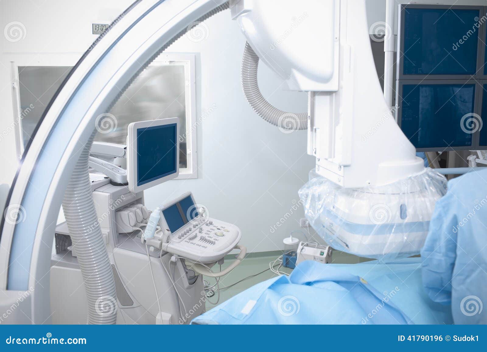 Operation X-ray Room with Ultrasound Stock Photo - Image of medical ...