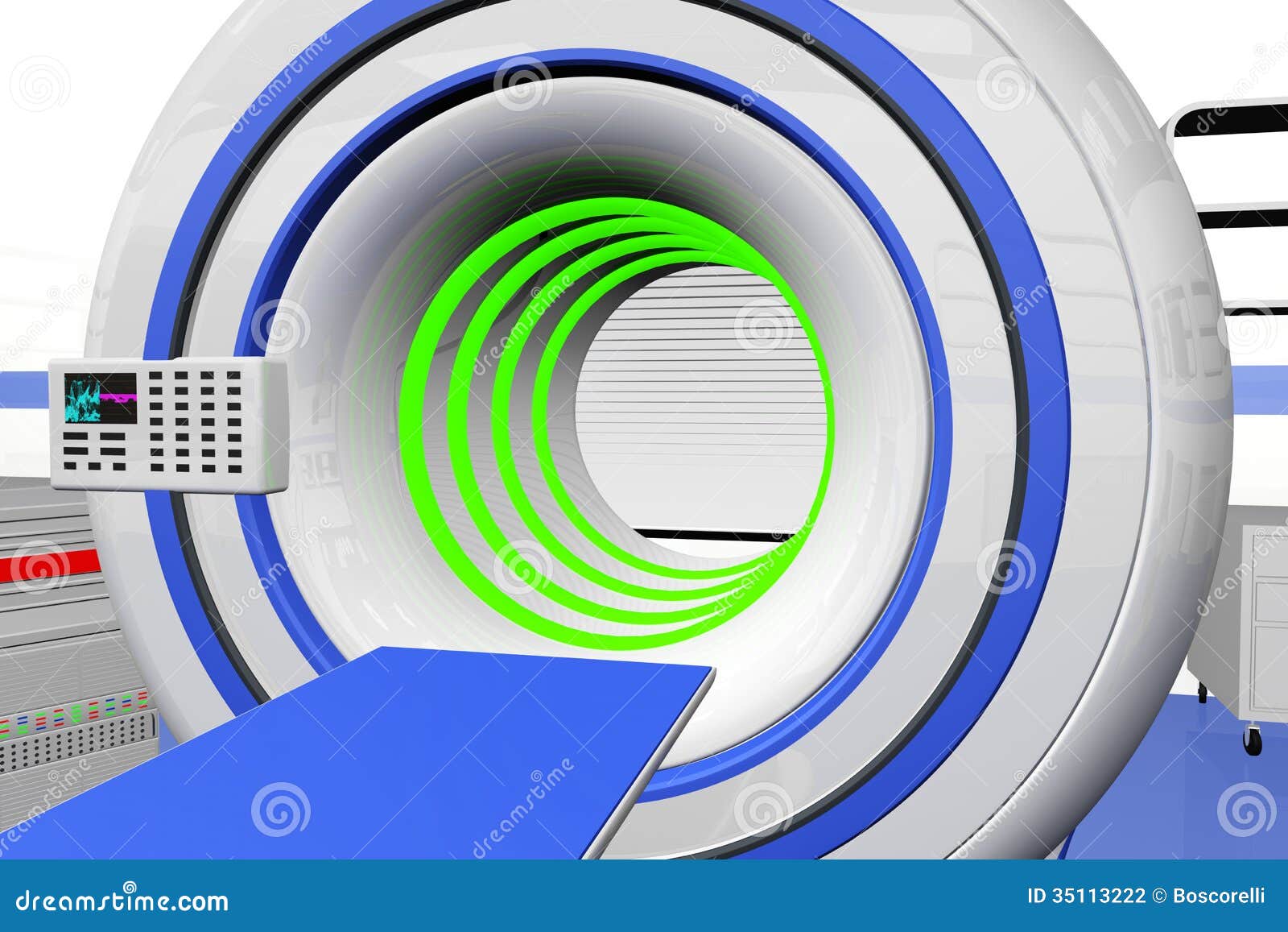 Operation Room HR MRI CT Machine 15 Stock Illustration - Illustration ...