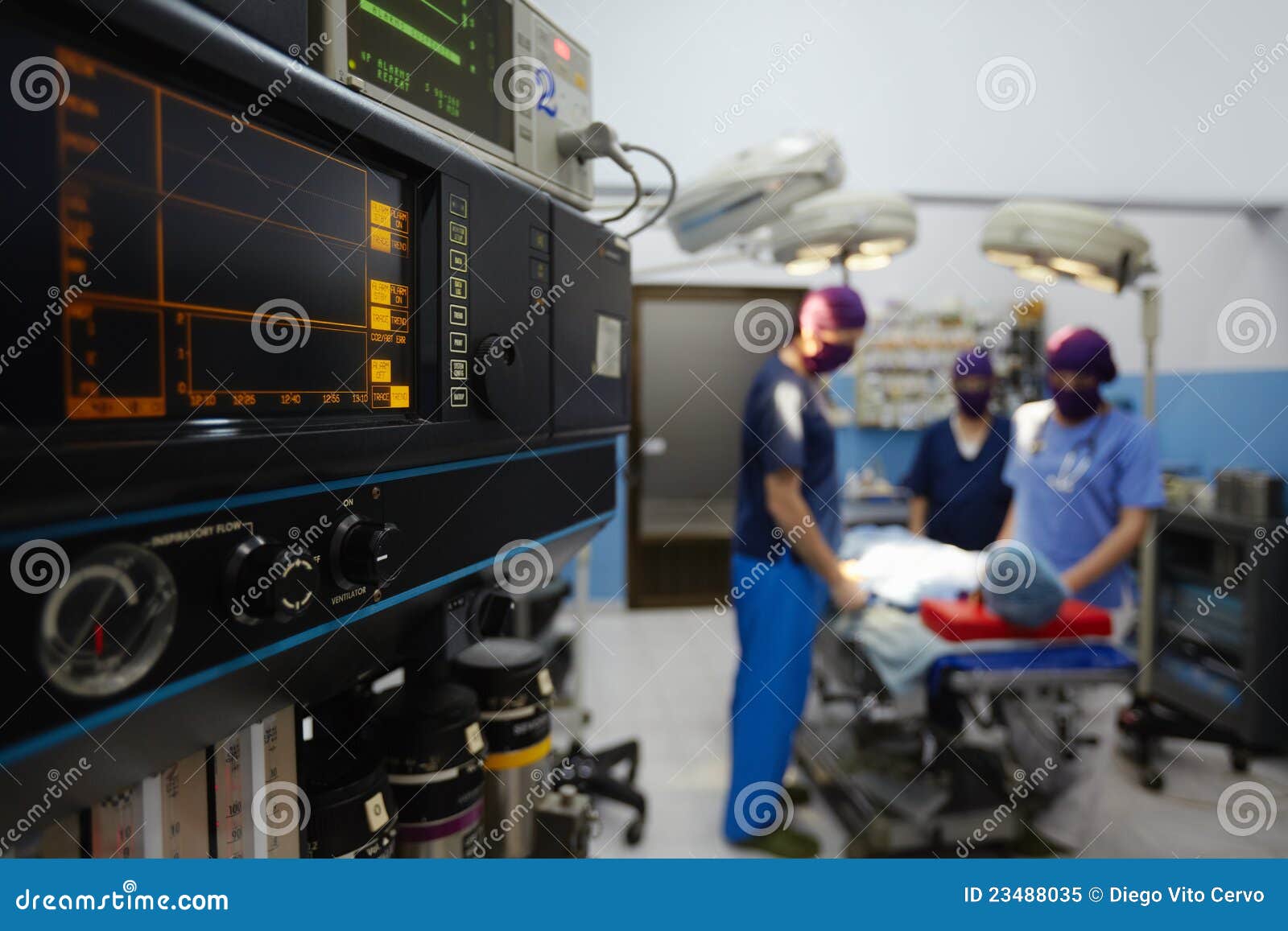 Operation Room with Medical Staff during Surgery Stock Image - Image of ...