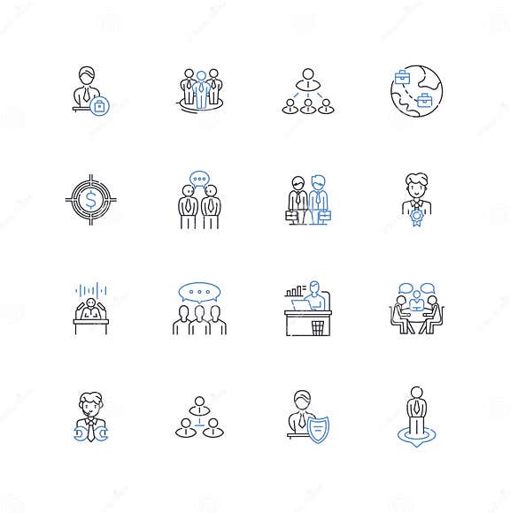 Operation System Line Icons Collection Windows Linux Mac Android