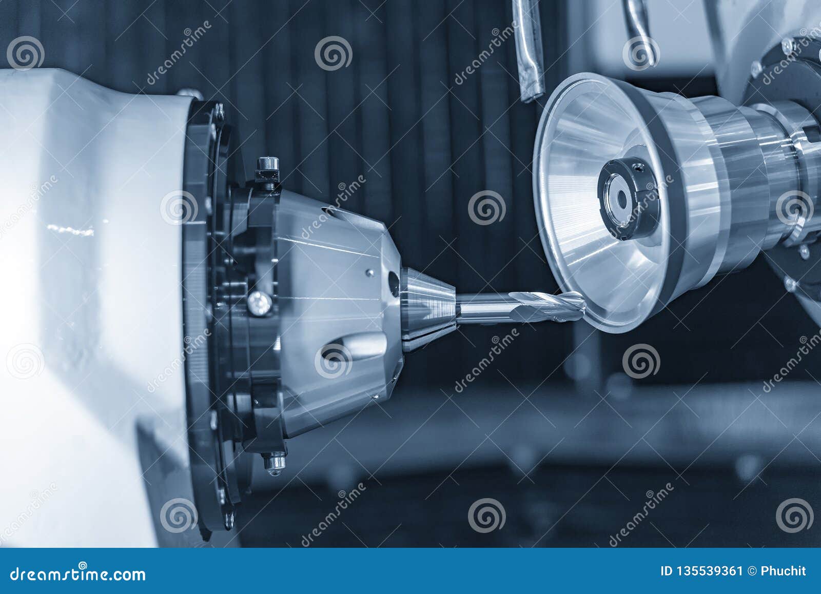 The Operation of Tool Making Machine . Stock Image - Image of disk ...