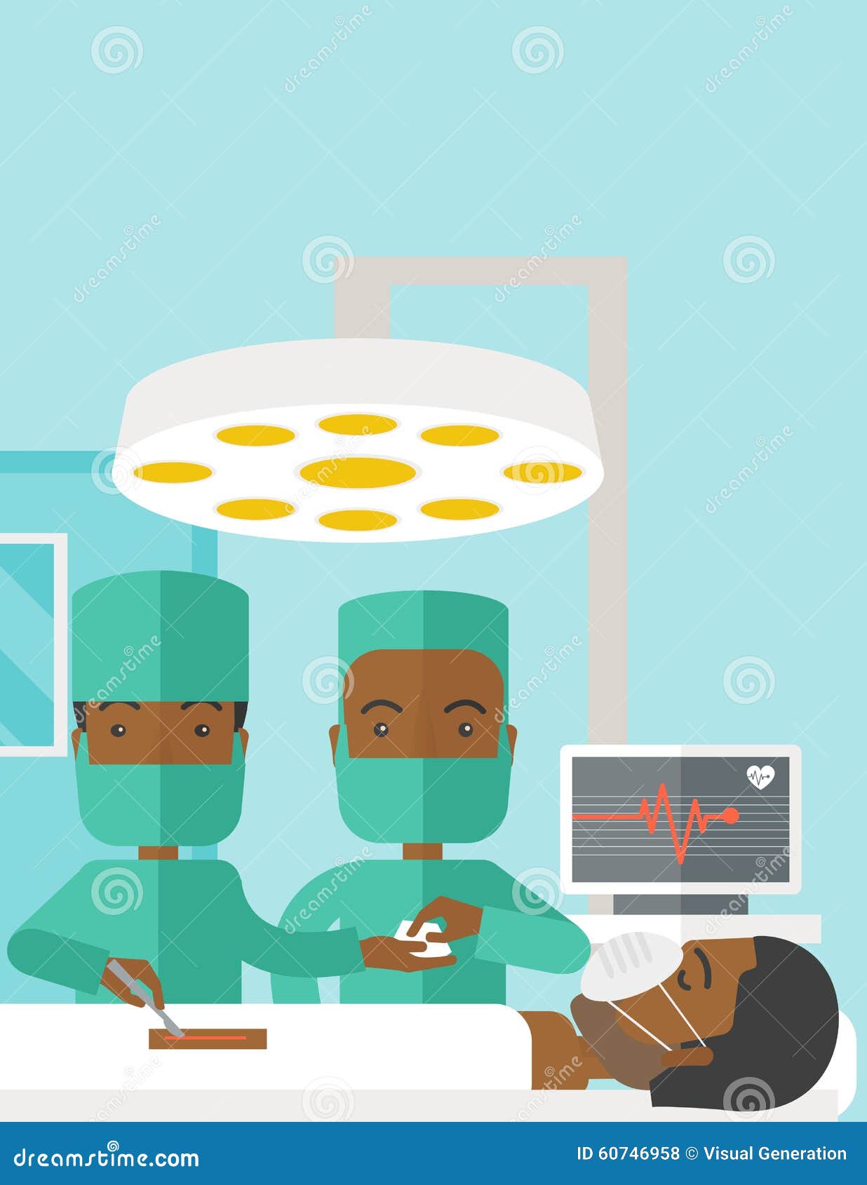 Operation stock illustration. Illustration of clinic - 60746958