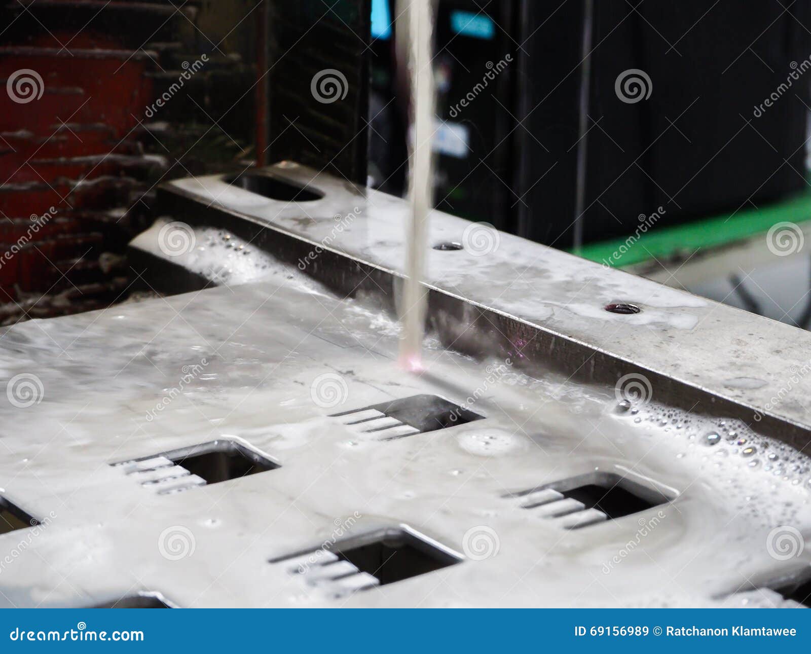 Operation of Wire Cut Machine Stock Image - Image of industrial ...