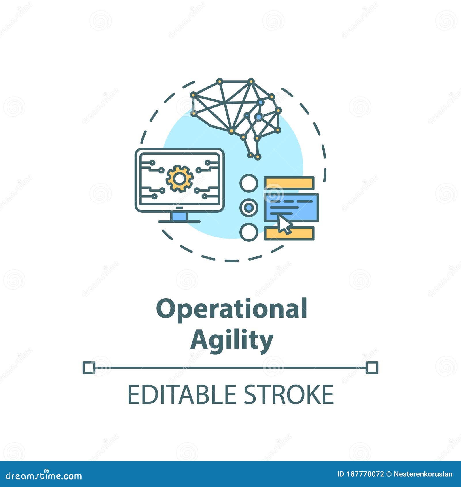 Operational Agility Concept Icon Stock Vector - Illustration of ...