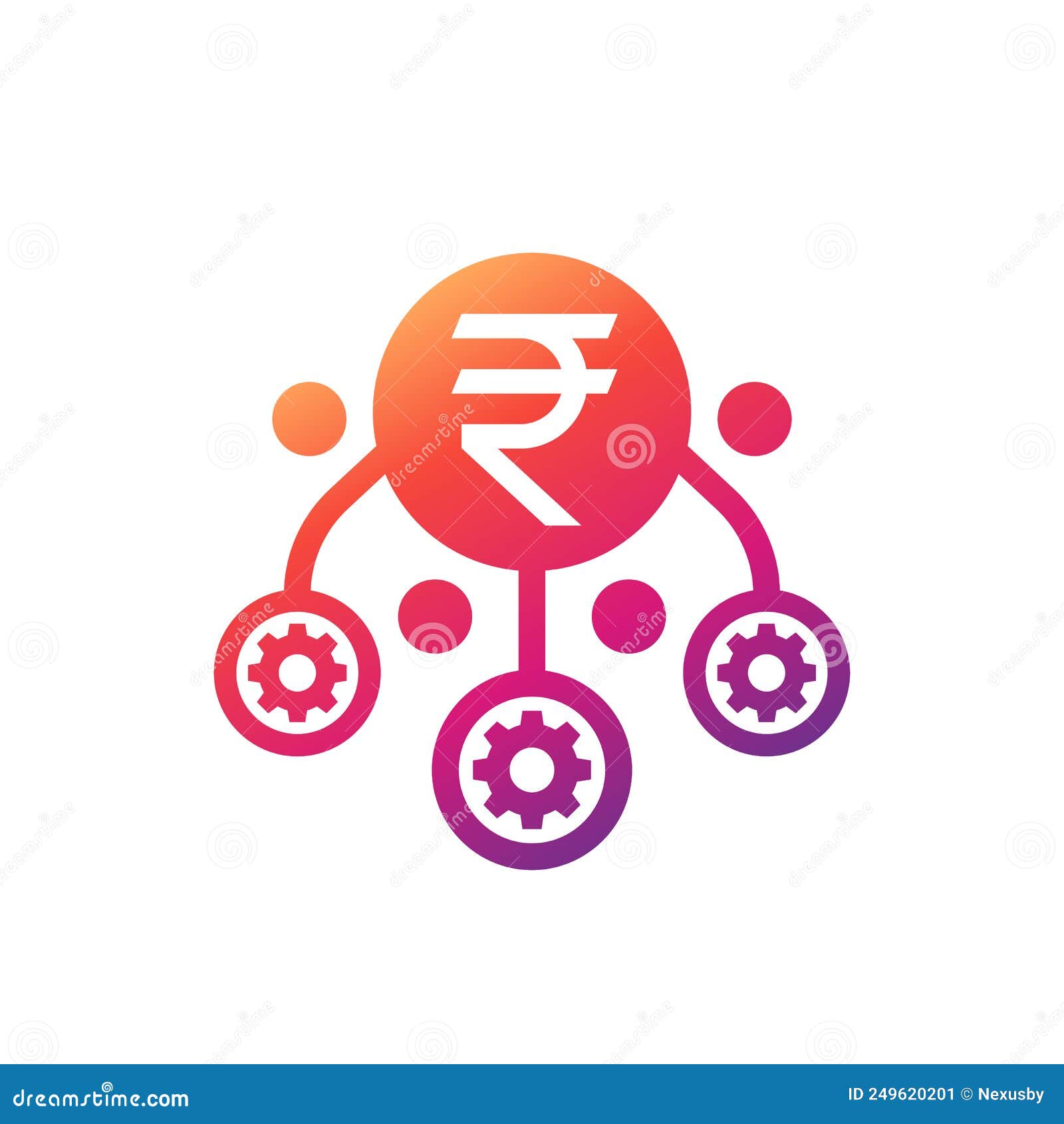 Operational Costs Reduce Soft Blue Concept Icon Cartoon Vector ...