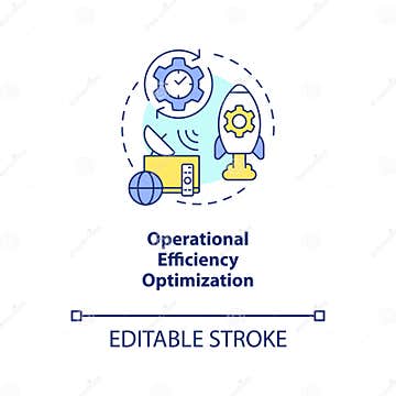 Operational Efficiency Optimization Concept Icon Stock Vector ...