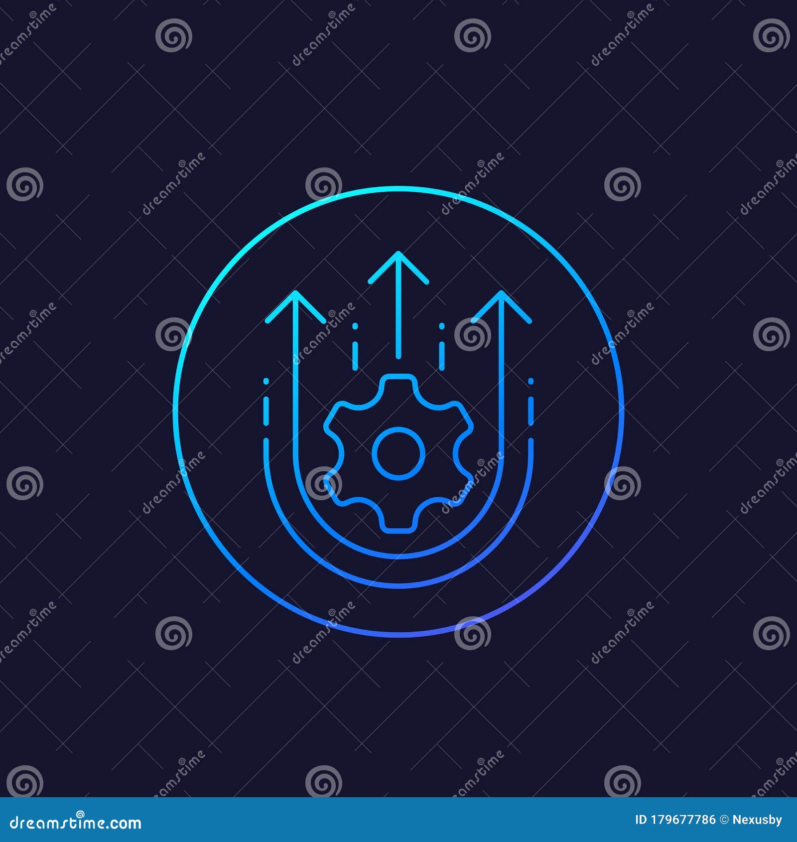 Operational Excellence, Efficiency, Increase in Productivity Icon ...