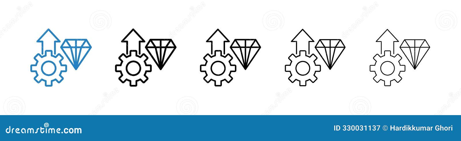 Operational Excellence Outline Icon Collection Or Set. Operational ...