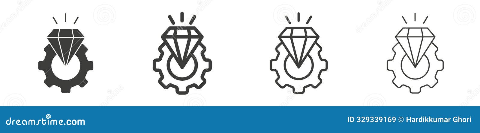 Operational Excellence Icon Vector Set on White Background Stock Vector ...