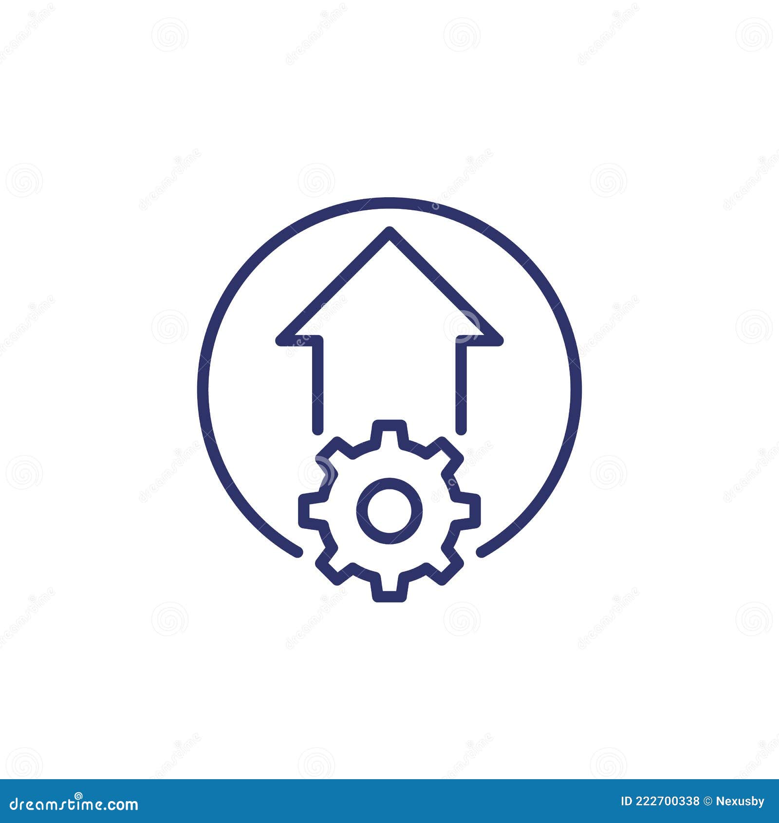 Operational Excellence Line Icon Stock Vector - Illustration of ...