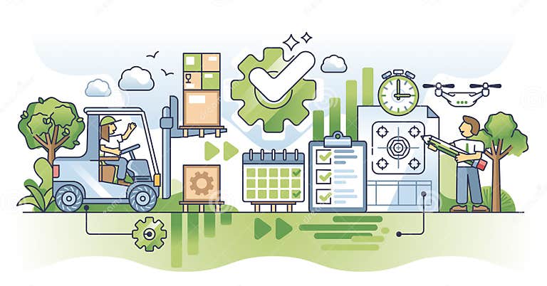 Operational Excellence or OpEx Strategy for Efficiency Outline Concept ...