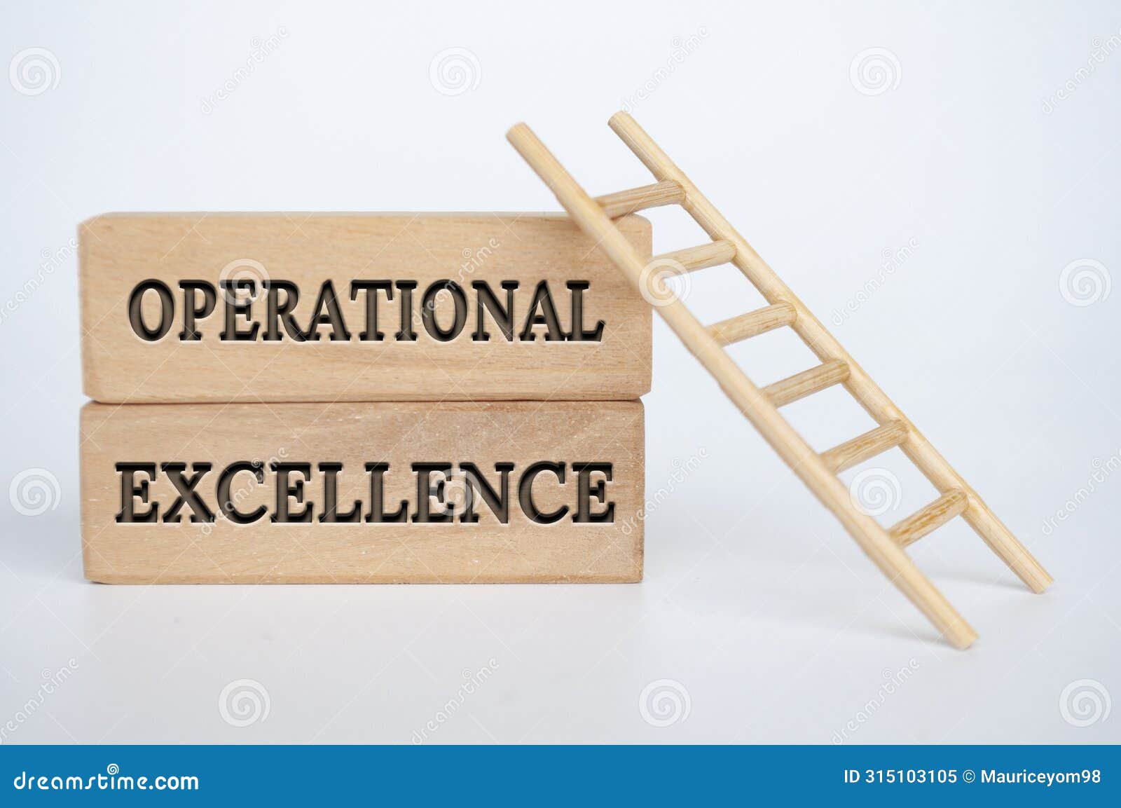Operational Excellence Text on Wooden Blocks. Business Strategy Concept ...