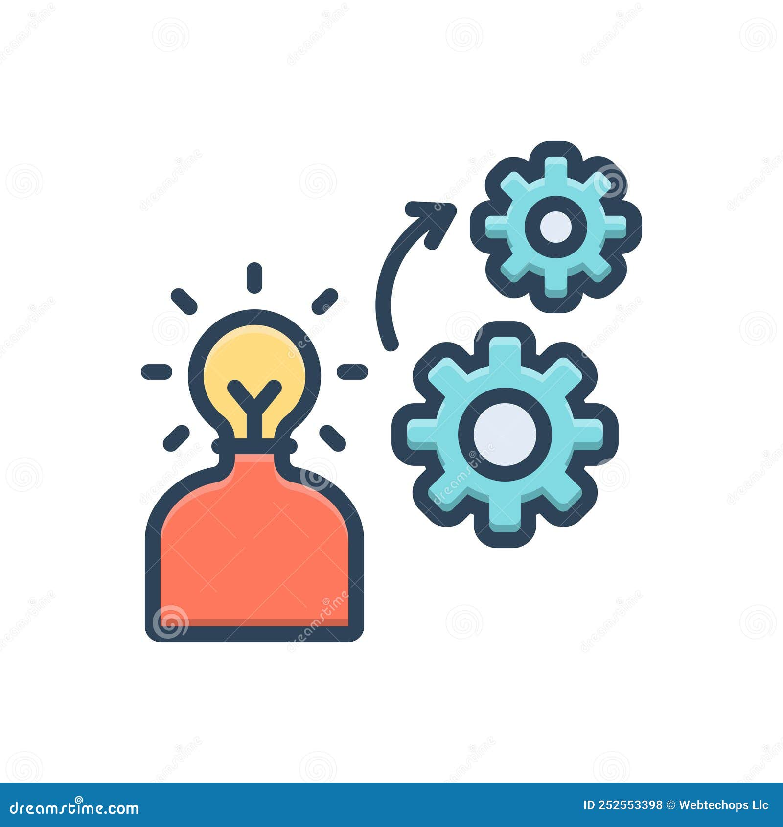 Color Illustration Icon for Operational, Operable and Control Stock ...