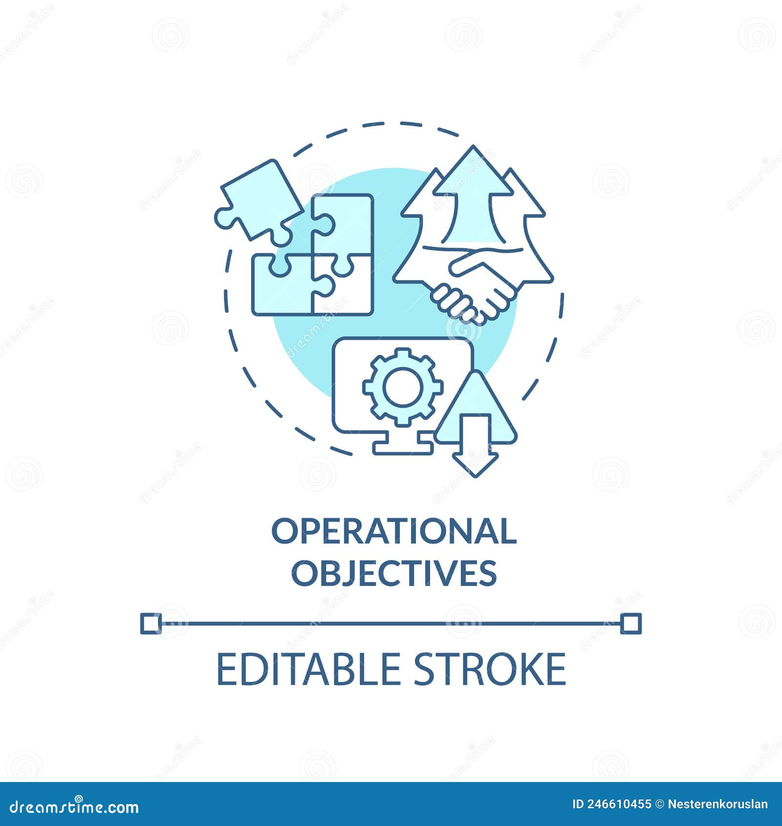 Operational Objectives Turquoise Concept Icon Stock Vector ... Operational Objectives Turquoise Concept Icon Stock Vector ...