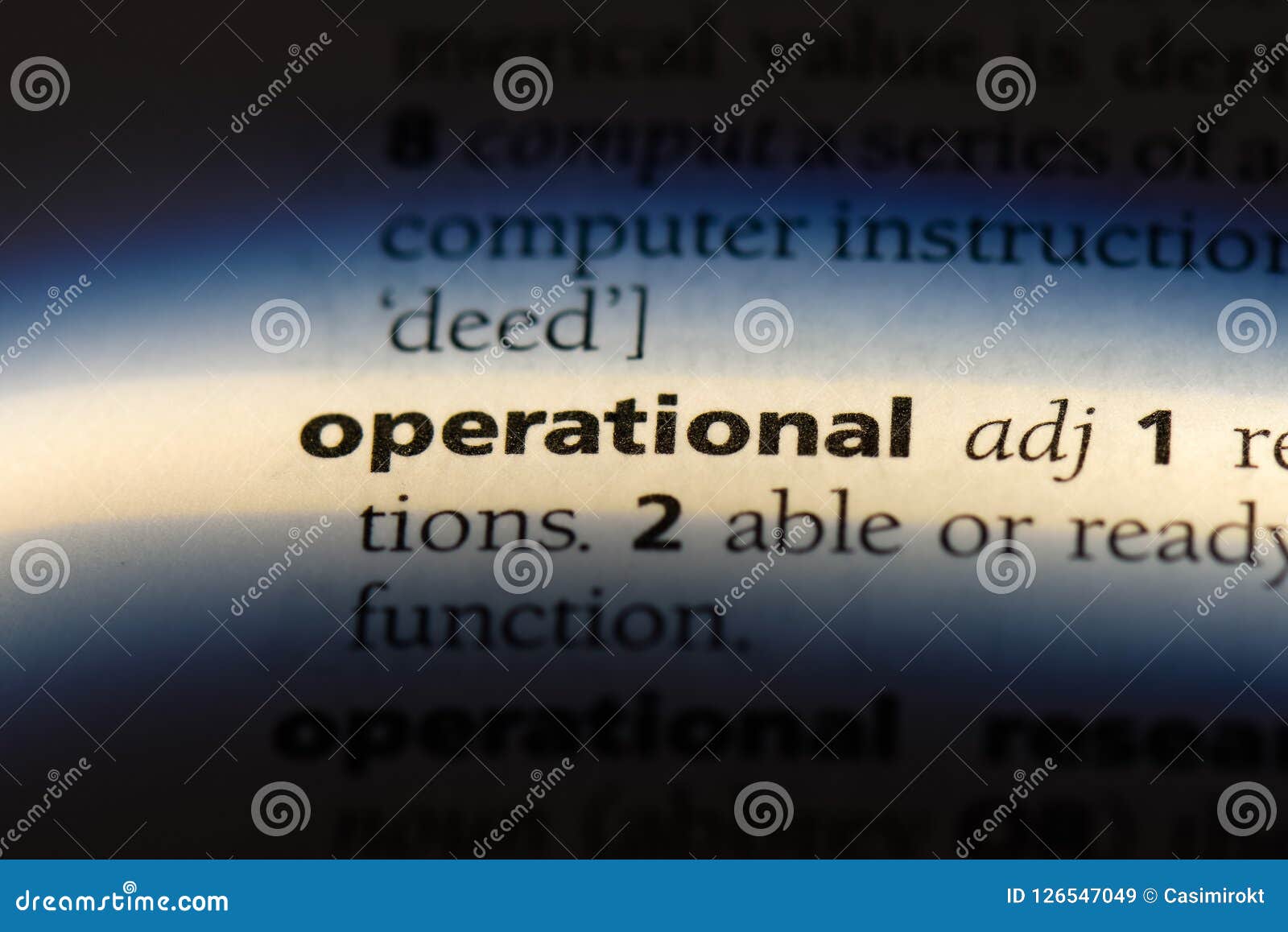 Operational stock image. Image of writing, operational - 126547049