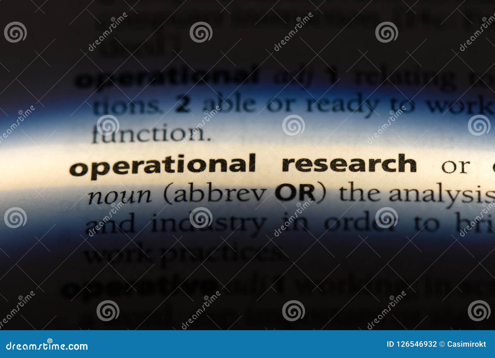 Operational research stock photo. Image of macro, research - 126546932