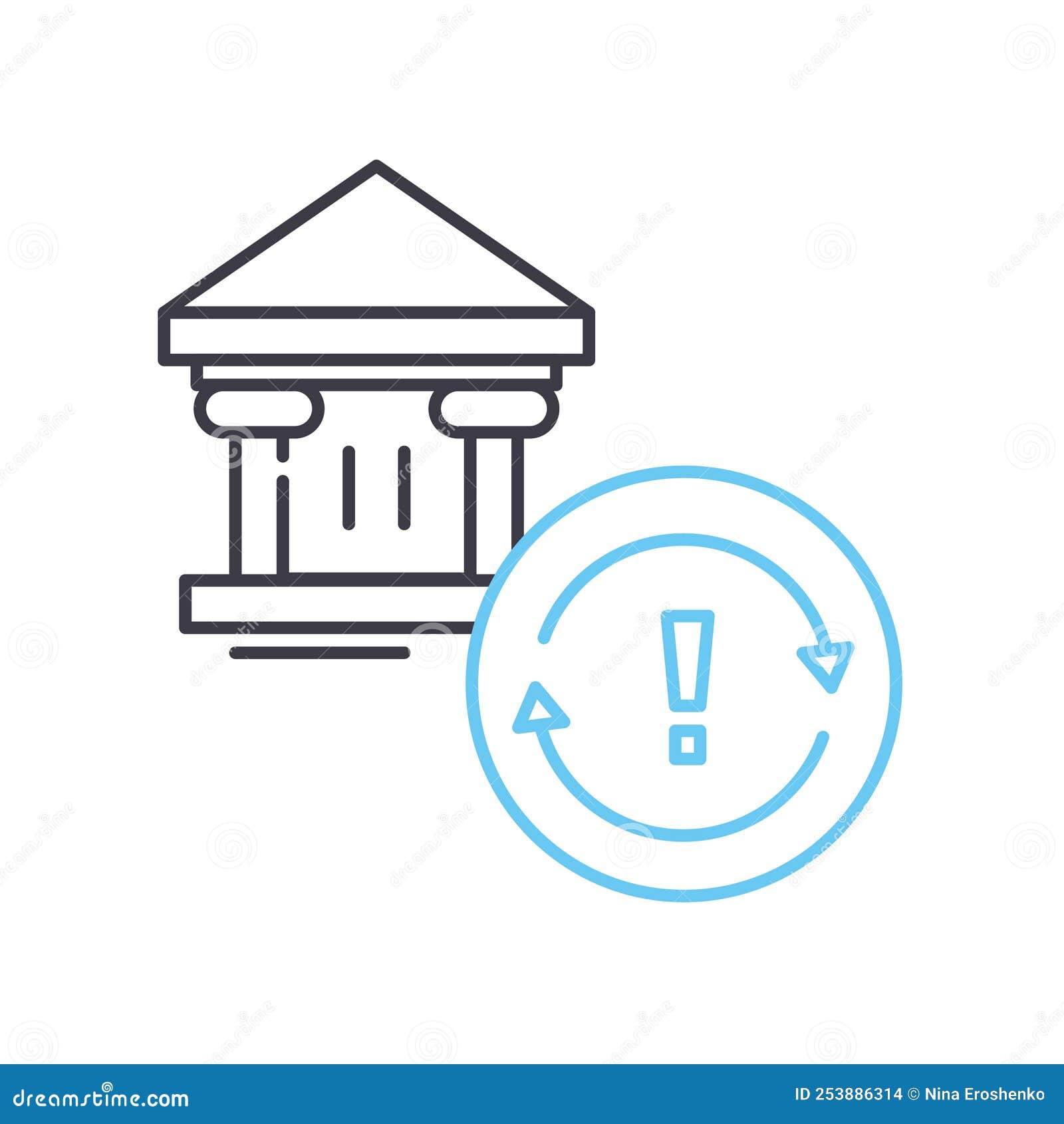 Operational Risk Line Icon, Outline Symbol, Vector Illustration ... Operational Risk Line Icon, Outline Symbol, Vector Illustration ...