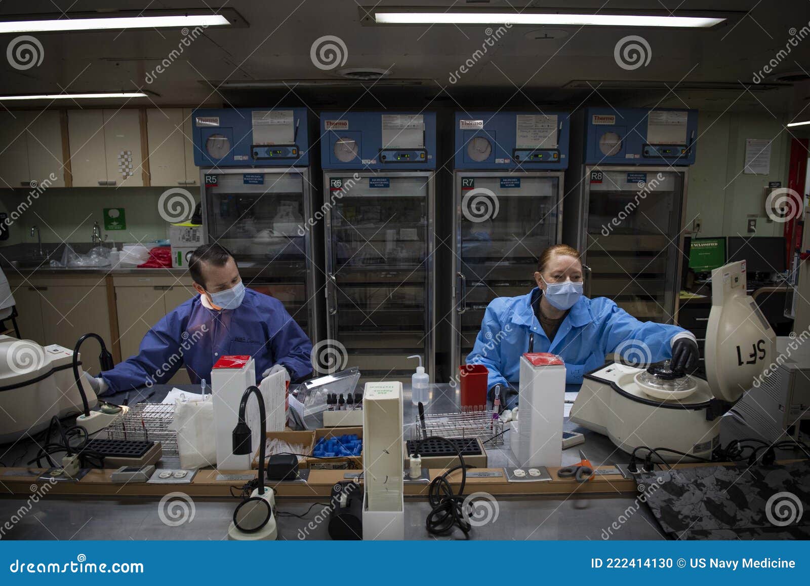Daily Operations In The Blood Bank Aboard USNS Comfort Picture. Image ...