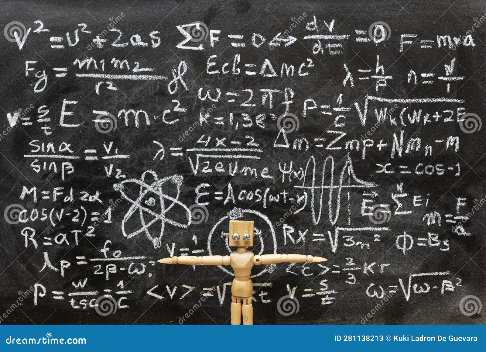 Operations and Formulas of Physics and Mathematics Stock Image - Image ...