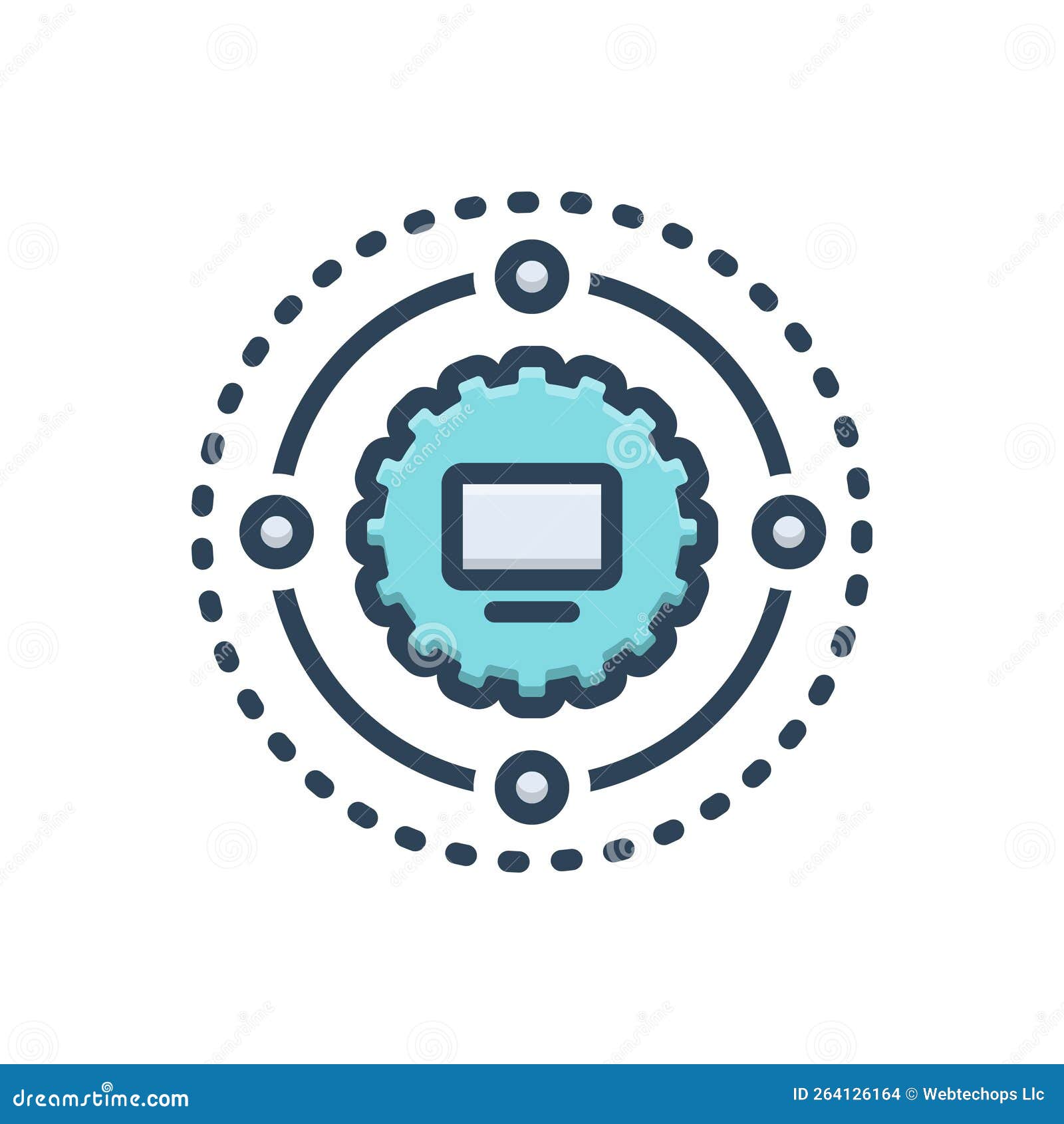 Color Illustration Icon for Operations, Manipulation and Project Stock ...