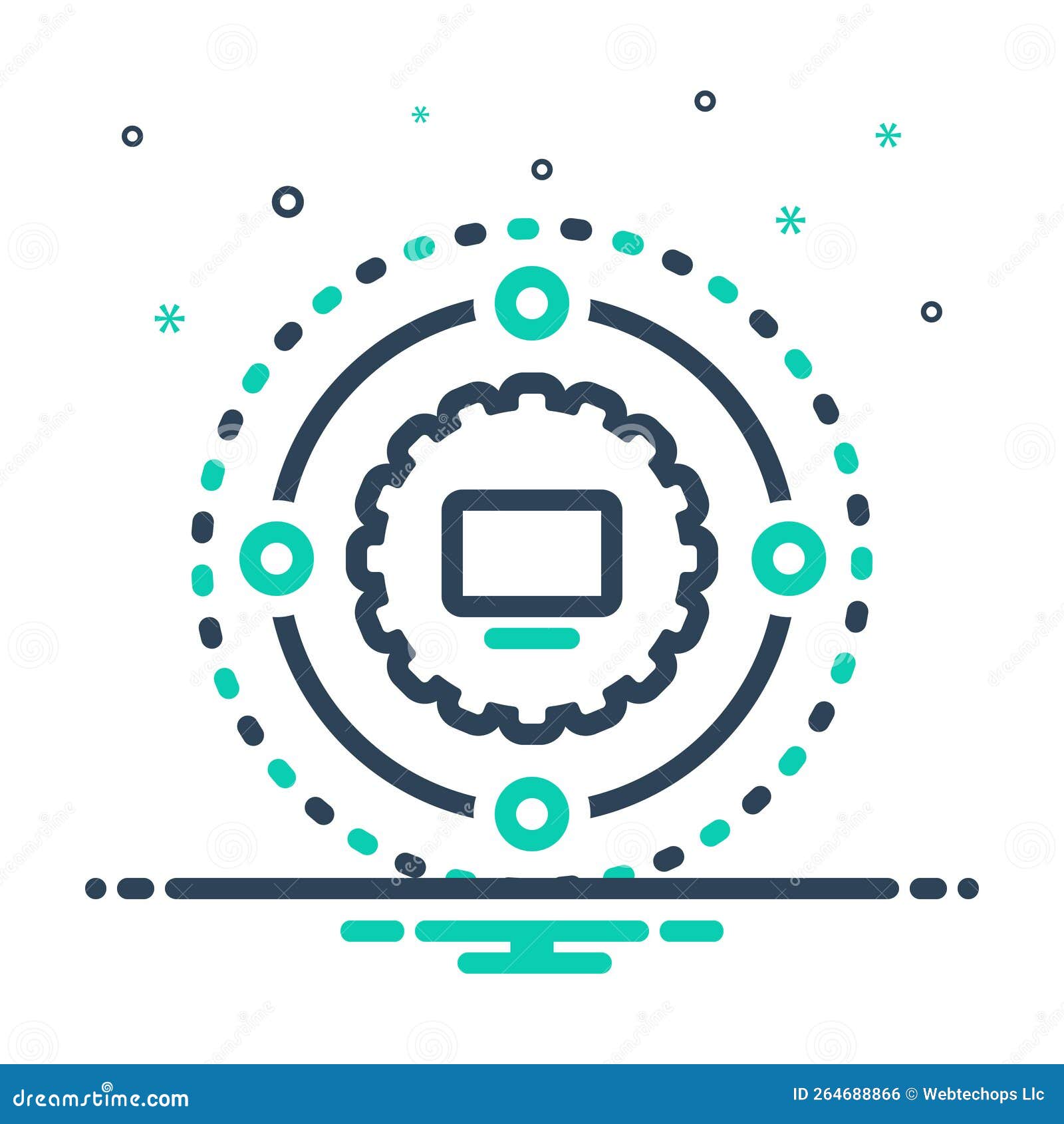 Mix Icon for Operations, Manipulation and Working Stock Illustration ...
