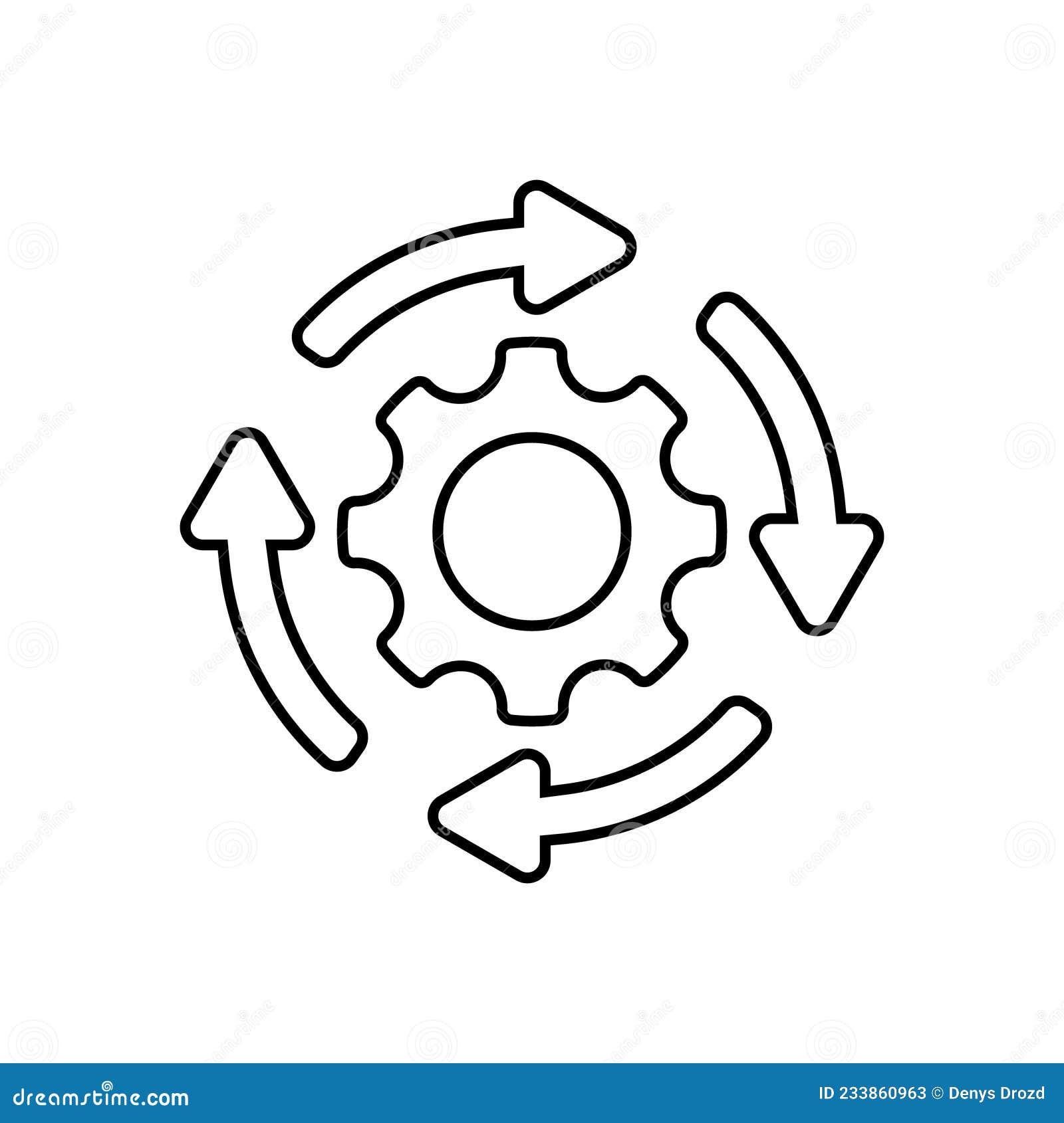 Operations Icon Vector. Workflow Illustration Sign. Work Flow Symbol ...
