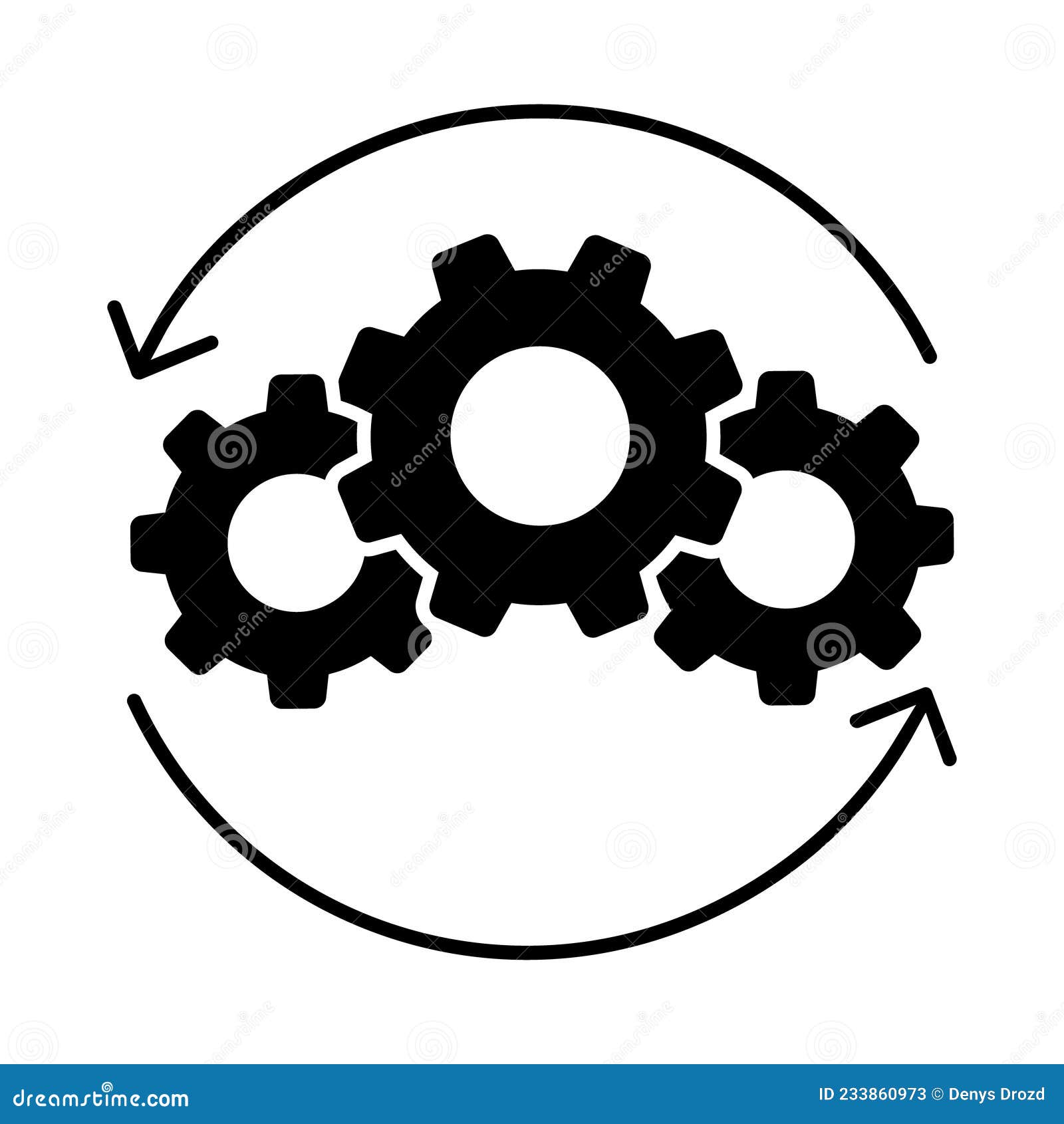 Operations Icon Vector. Workflow Illustration Sign. Work Flow Symbol ...